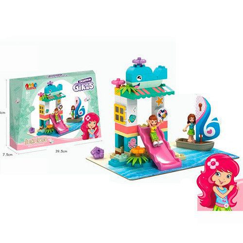 Купити Дитячий пластиковий конструктор Пляжний курорт 5431 JDLT 52 деталі в коробці фігурки ...