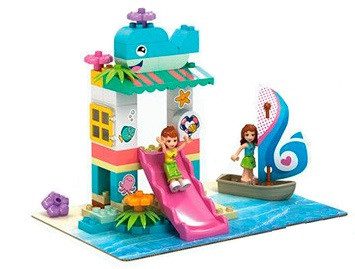 Купити Дитячий пластиковий конструктор Пляжний курорт 5431 JDLT 52 деталі в коробці фігурки ...